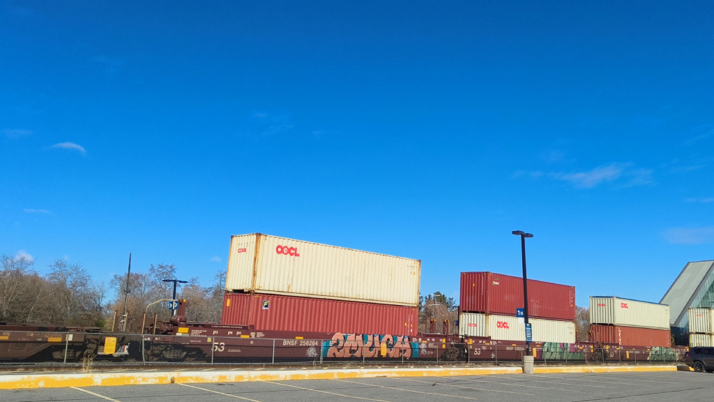 BNSF 256264 (Triple Well Car Altogther)